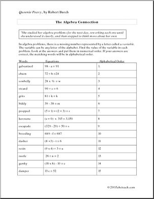 Book: Queenie Peavy (upper elem/ middle) | Abcteach