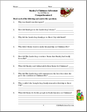 Book: Stanley's Christmas Adventure (elem/upper elem) | Abcteach