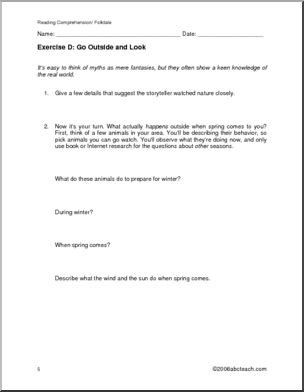 Myth: Mayrah (middle school) – Abcteach