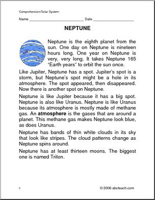 Unit: The Outer Planets (elem/ upper elem) | Abcteach