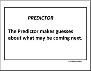 Reading Strategies: Reciprocal Learning Posters (b/w) – Abcteach