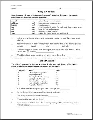 Beginning Research Skills – Alphabetical Order Worksheet – Abcteach
