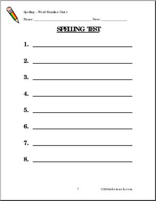 Word Families 1 — unit 1 “-et” Spelling – Abcteach