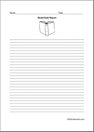 Roald Dahl Research and Report Form – Abcteach