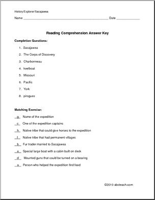 Biography: Sacajawea (elem) | Abcteach