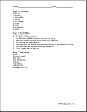 Mini-Unit: Safety Signs (upper elementary) – Abcteach