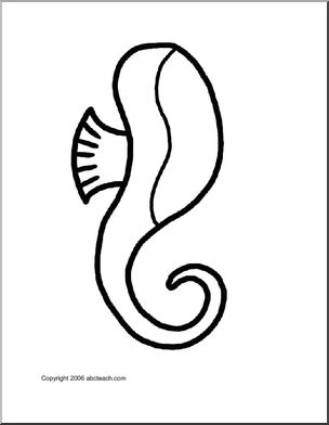 Paper Bag Puppet: Animals - Seahorse | Abcteach