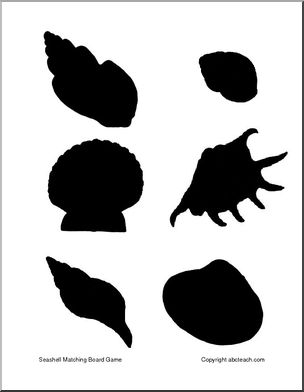 Game: Seashell Matching (primary) -color | Abcteach