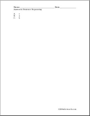 Worksheet: Sentence Sequencing 2 (elementary) – Abcteach