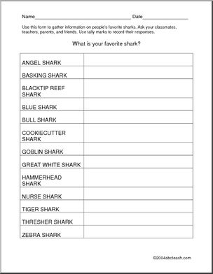 Research and Report: Sharks – Abcteach
