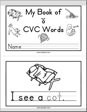 Short Vowel Word Booklets - CVC Words - Word Booklets