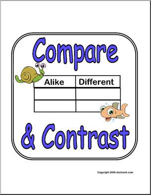 Sign: Compare and Contrast – Abcteach