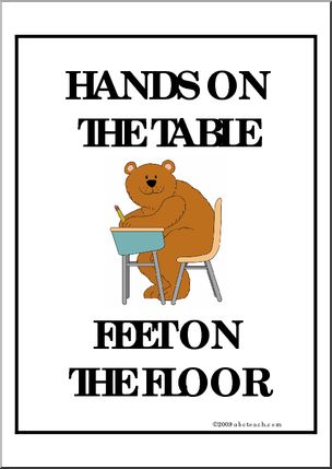 Behavior Posters: Full Set with Animals – Abcteach