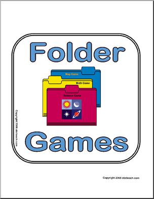 Center Sign: Folder Games – Abcteach