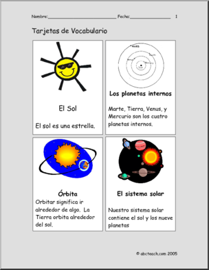 ComprensiÃ›n de texto: El sistema solar (elementaria) - Abcteach