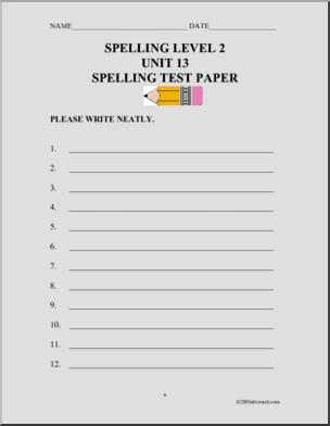 Spelling Level 2, unit 13 (elementary) – Abcteach