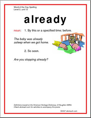 Spelling Level 2, unit 13 - word posters (elementary) I abcteach.com