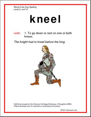 Spelling Level 2, unit 13 - word posters (elementary) I abcteach.com