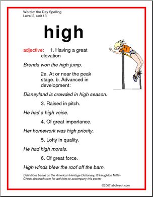 Spelling Level 2, unit 13 - word posters (elementary) I abcteach.com