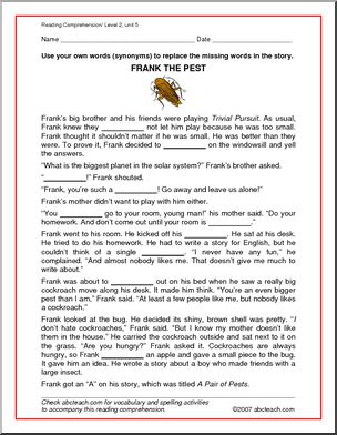 Spelling Level 2, unit 5 – reading work (elementary) – Abcteach