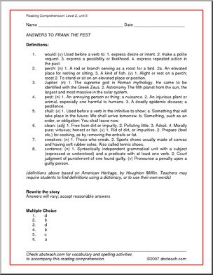 Spelling Level 2, unit 5 – reading work (elementary) – Abcteach