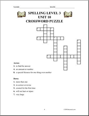 Spelling Level 3, unit 10 – Abcteach