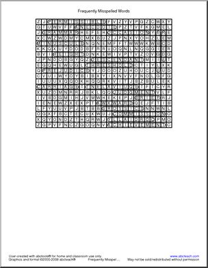 Frequently Misspelled Words (list 4) Spelling Set I abcteach.com