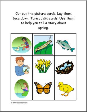 Learning Center: Spring – story prompt – Abcteach