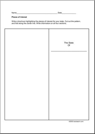 Report Form: States (elementary and upper elementary) | Abcteach