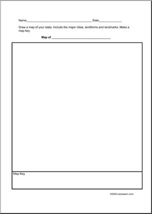 Report Form: States (elementary and upper elementary) | Abcteach