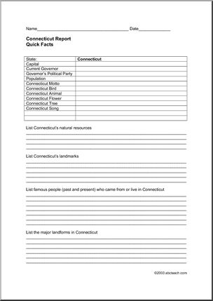 Report Form: Connecticut – Abcteach