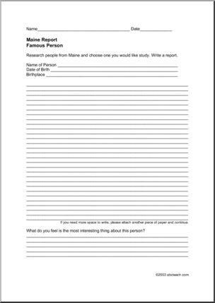 Report Form: Maine – Abcteach