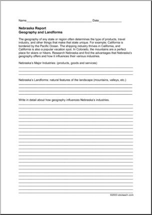 Report Form: Nebraska | Abcteach