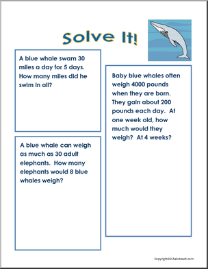Summer Fun Packet: Blue Whale – Abcteach