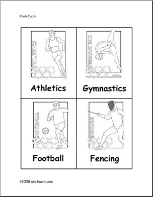 Flashcards: Summer Olympics (elem) | Abcteach