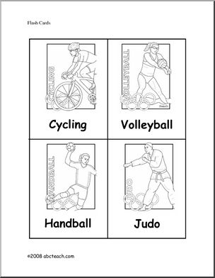 Flashcards: Summer Olympics (elem) | Abcteach