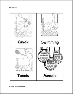 Flashcards: Summer Olympics (elem) | Abcteach