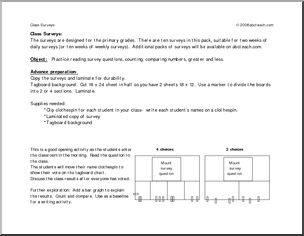 Class Surveys (set 6) | Abcteach