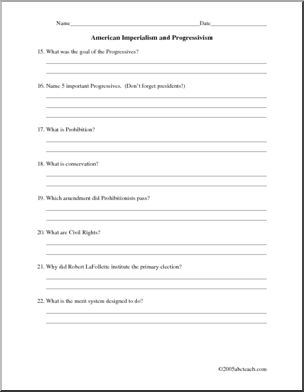 Comprehension: U.S. Imperialism (review) | Abcteach