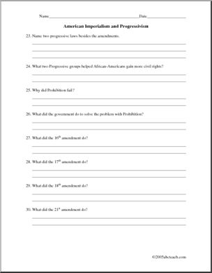 Comprehension: U.S. Imperialism (review) | Abcteach