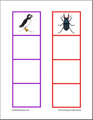 Sorting Game: Animal Groups (color) – Abcteach