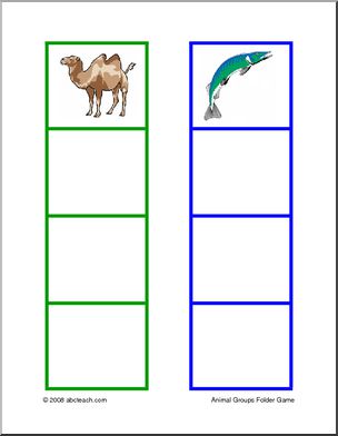 Sorting Game: Animal Groups (color) – Abcteach
