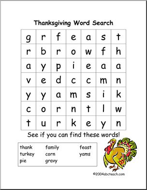 Unit: Thanksgiving Dinner and more (primary) | Abcteach