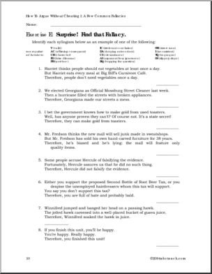 How to Argue.... Using Fallacies | Abcteach