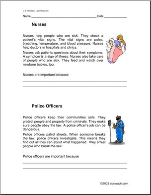 Unit: Labor Day (upper elementary) | Abcteach