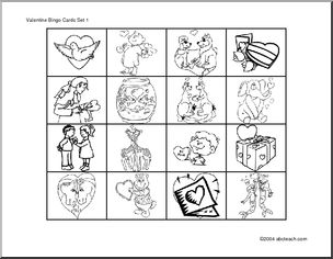 Valentine's Day Bingo - Bingo Game - Printable Valentine Bingo Game