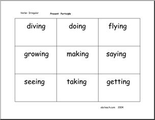 Verbs - Irregular (set 2) Flashcards I abcteach.com
