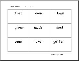 Verbs - Irregular (set 2) Flashcards I abcteach.com