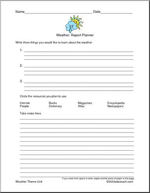 Weather – Page 3 – Abcteach