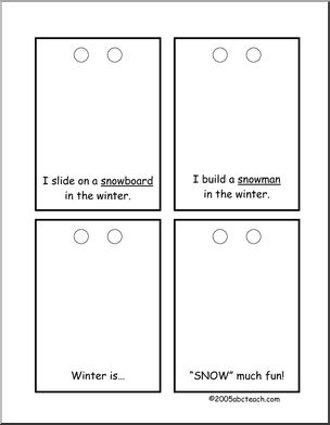 Booklet: Winter is “Snow” Much Fun (primary) – Abcteach